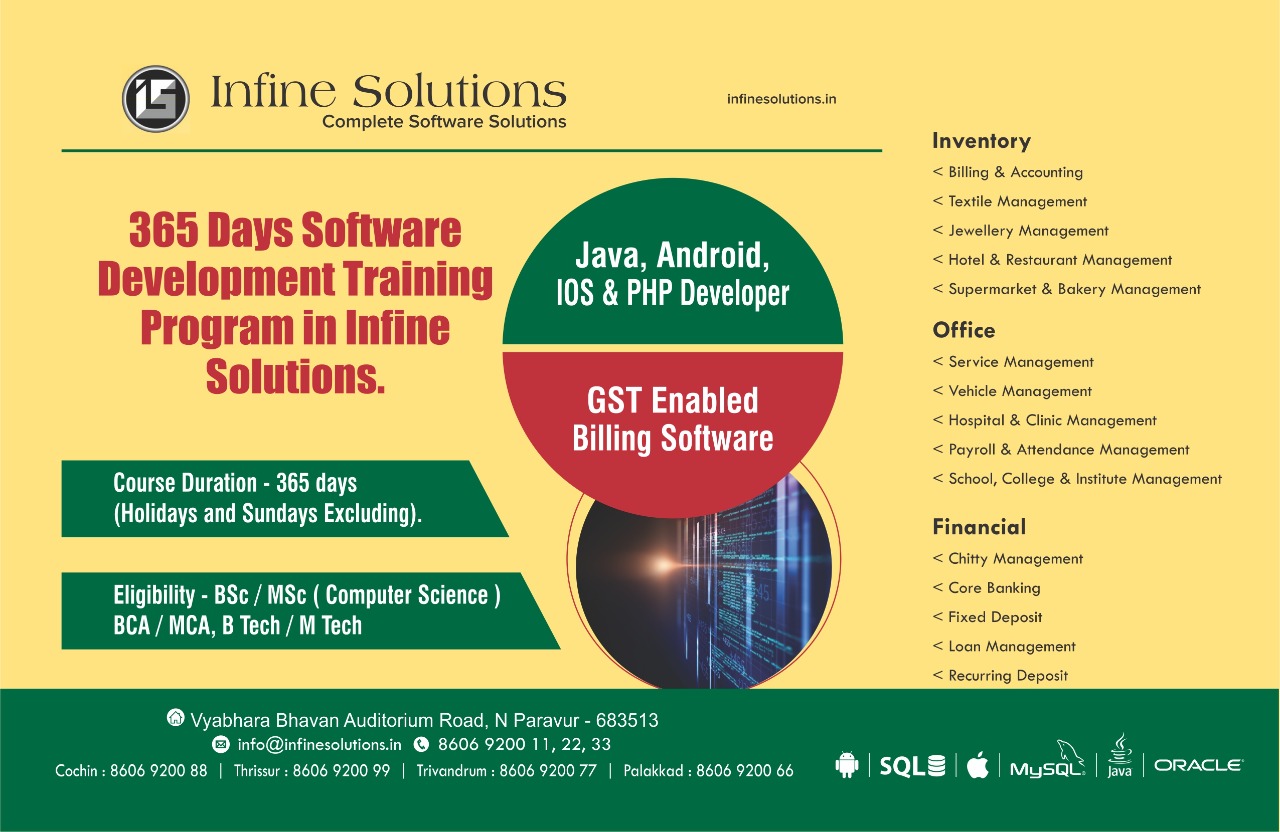 Software Company in North Paravur, Kochi, Kerala, India | InFine